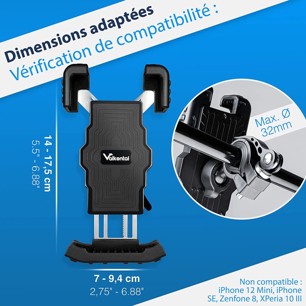 Porte Téléphone Vélo Flexible | Boutique Kuulaa Tech