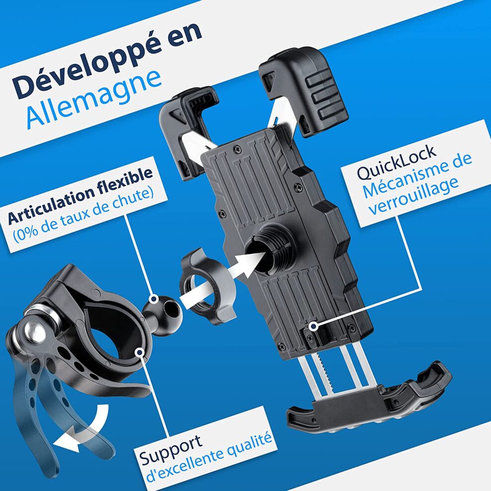 Porte Téléphone Vélo Flexible | Boutique Kuulaa Tech