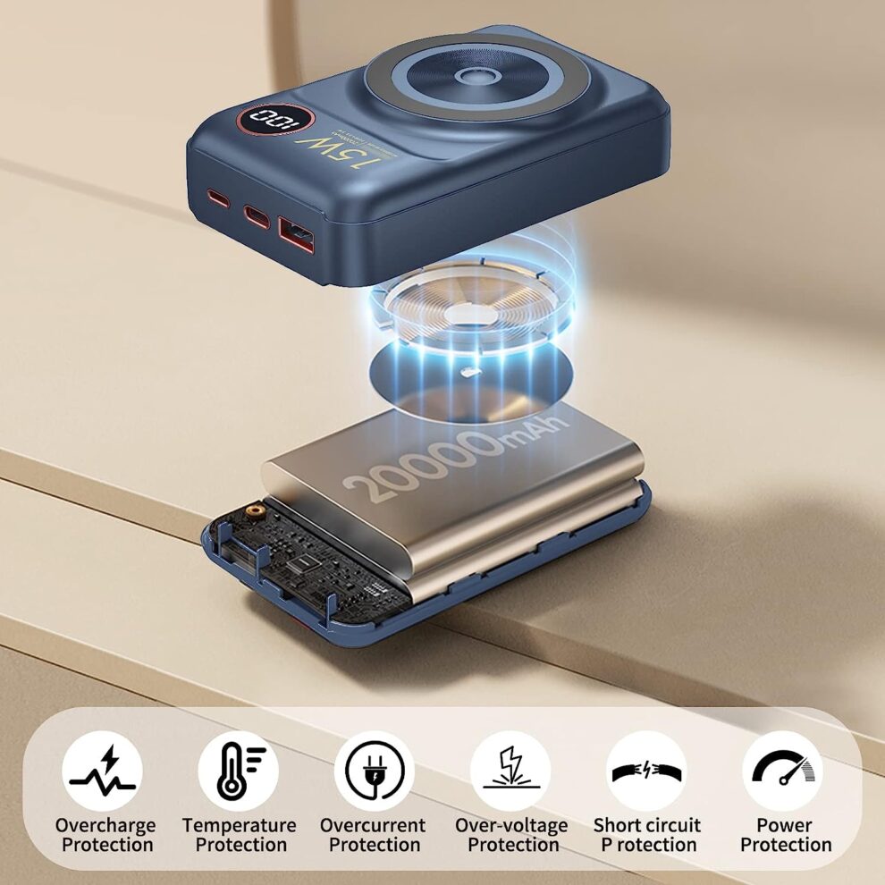 20000Mah Batterie Externe Sans Fil Power Bank | Boutique KT
